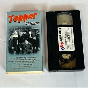 Alpha | Media | Topper Returns Vhs Movie Vcr Tape 941 | Poshmark